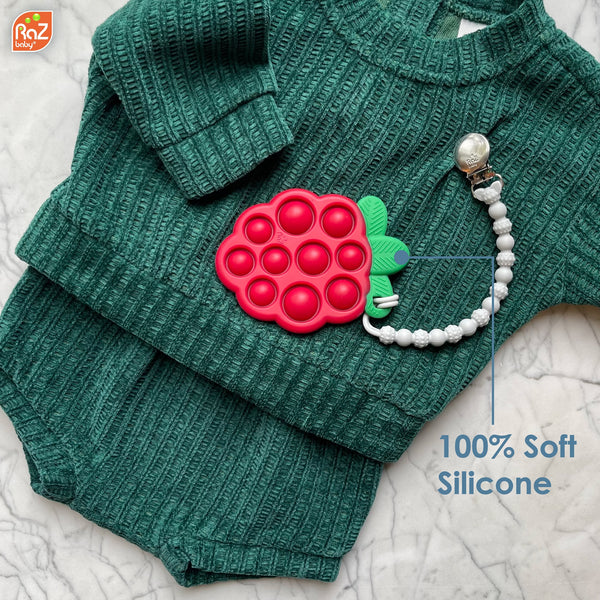 RaZberry Pop Silicone Teether – RaZbaby